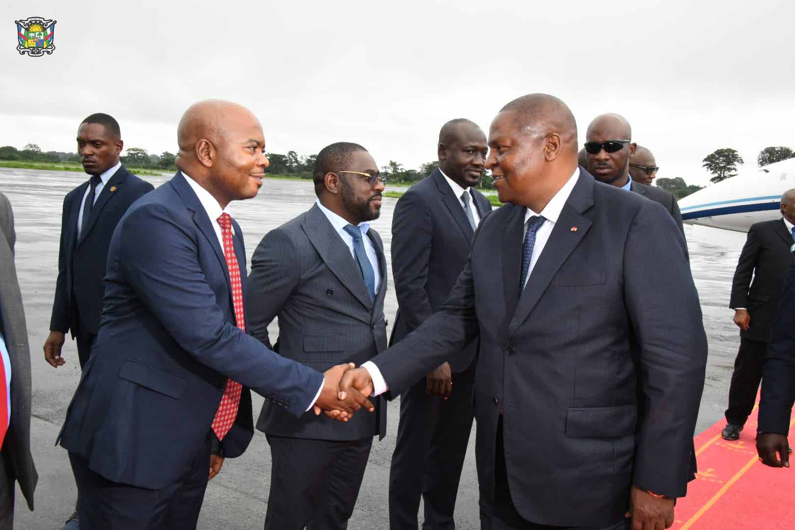 IMAGES DE LA VISITE OFFICIELLE DU PRÉSIDENT EN EXERCICE DE LA CEMAC ...